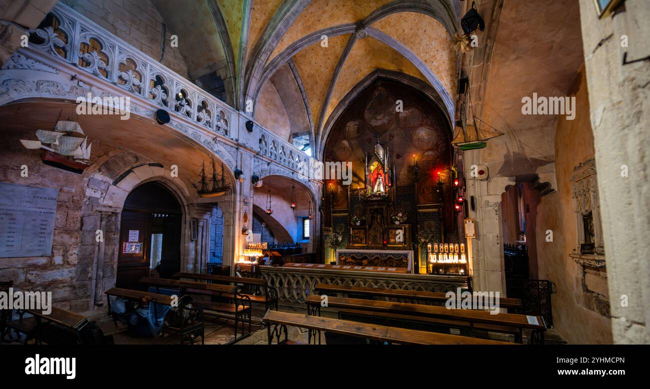 Chapelle Notre Dame and the Vierge Noire statue, Rocamadour, Lot ...