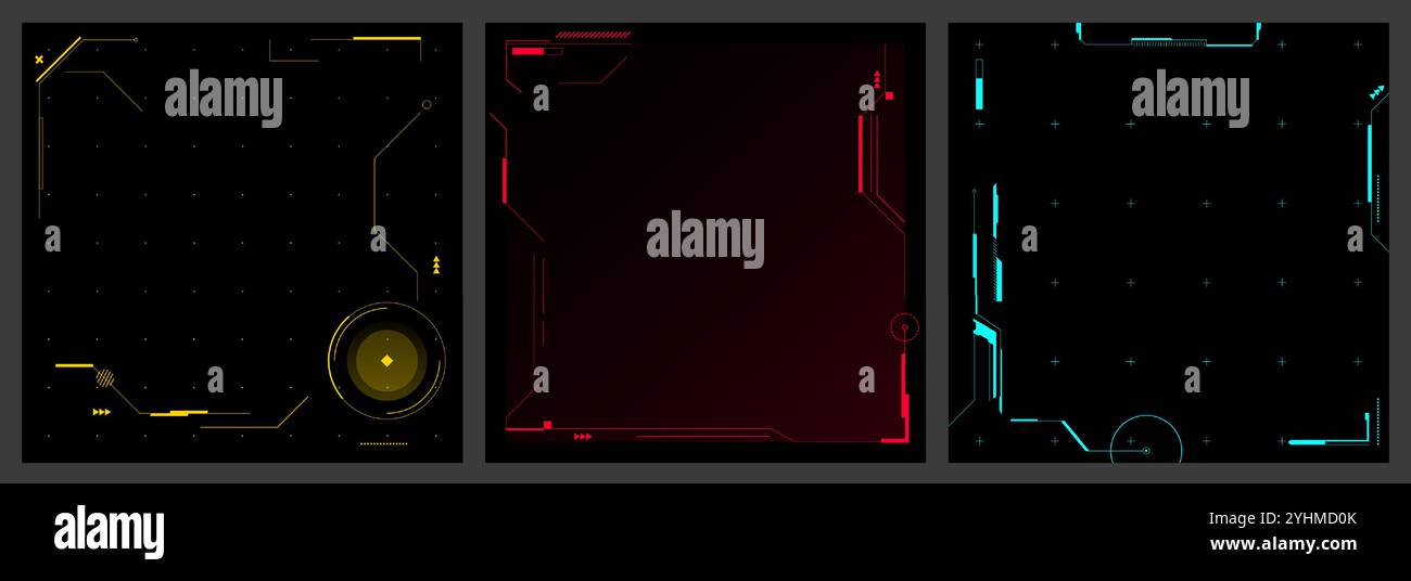 Futuristic tech backgrounds. Abstract cyber backdrop, sci fi digital ...