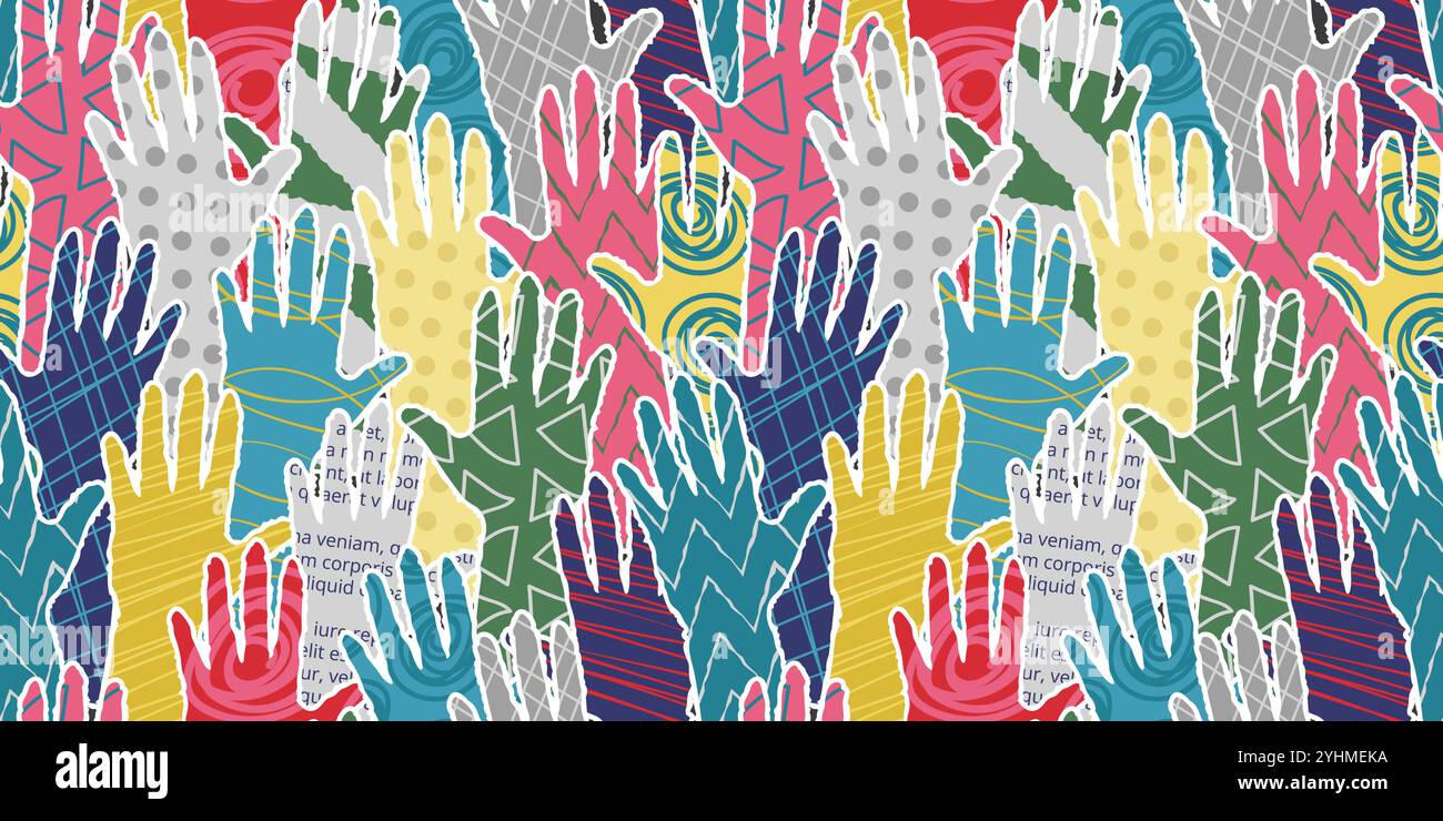 Hands wrapping paper Stock Vector Images - Alamy