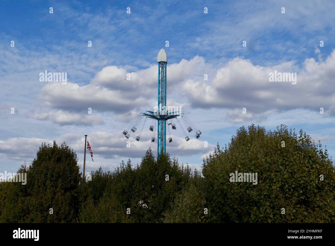 Starflyer fairground ride, South Bank, Lambeth. London, England Stock ...