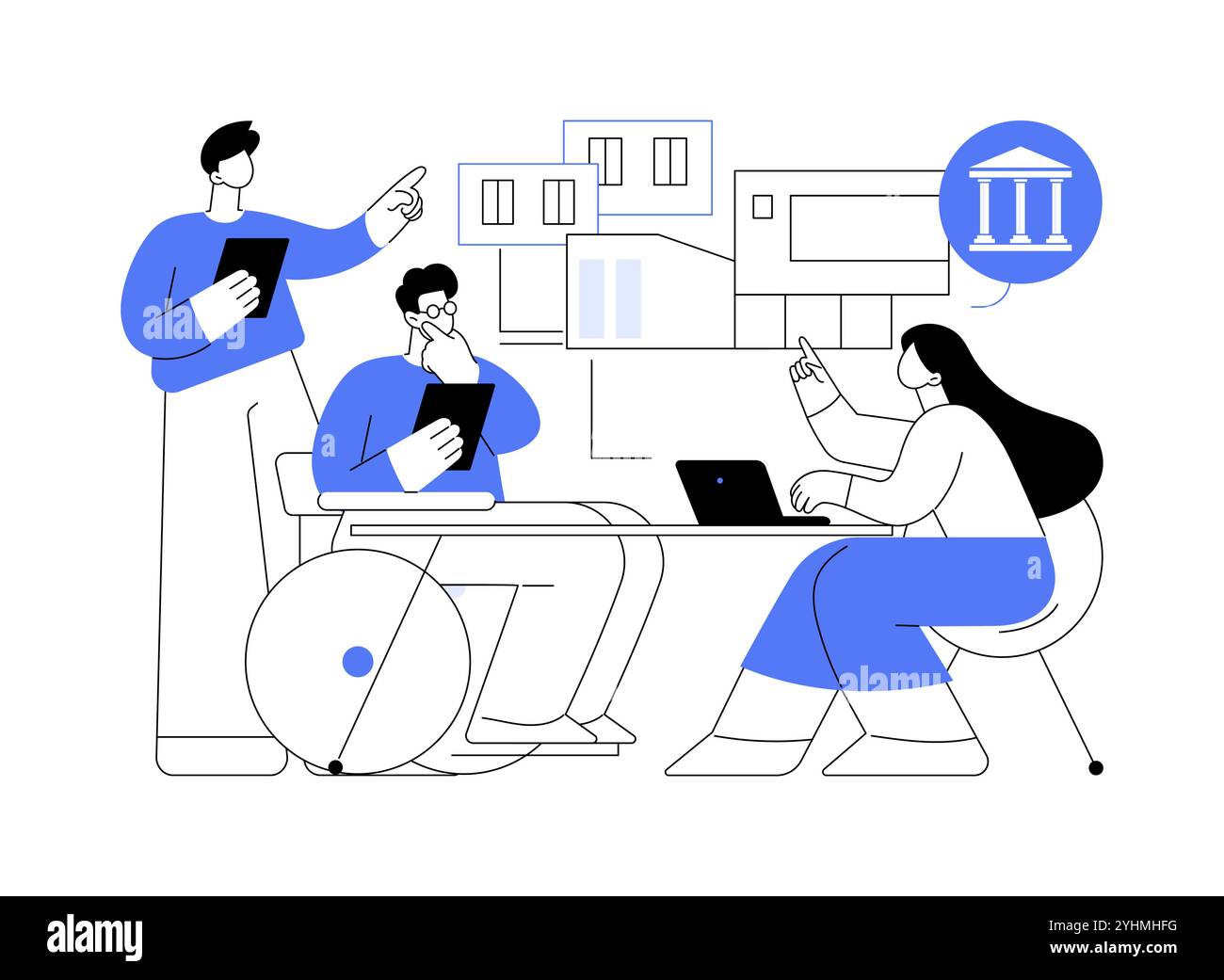 Architecture isolated cartoon vector illustrations Stock Vector Image ...