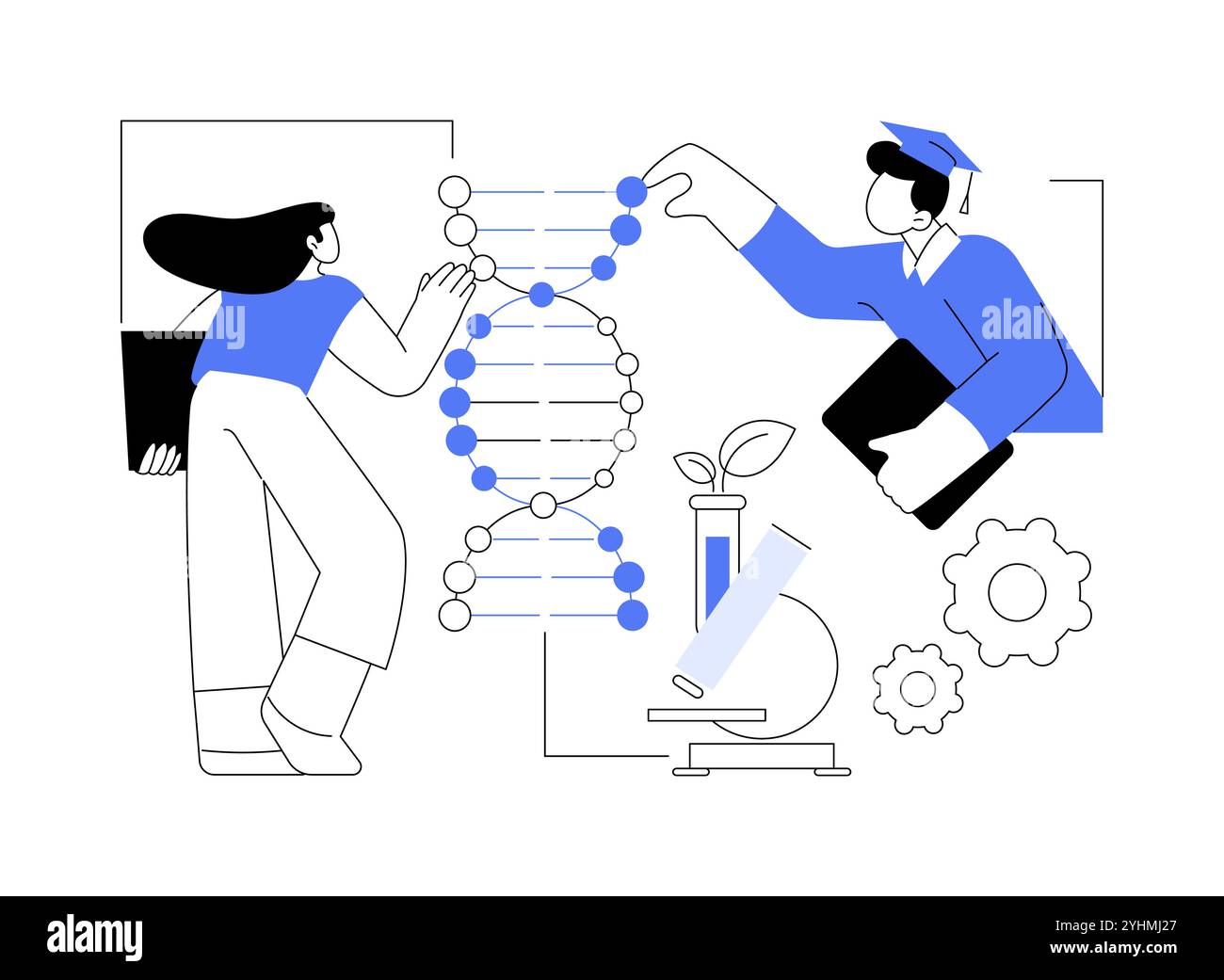 Biology isolated cartoon vector illustrations Stock Vector Image & Art ...