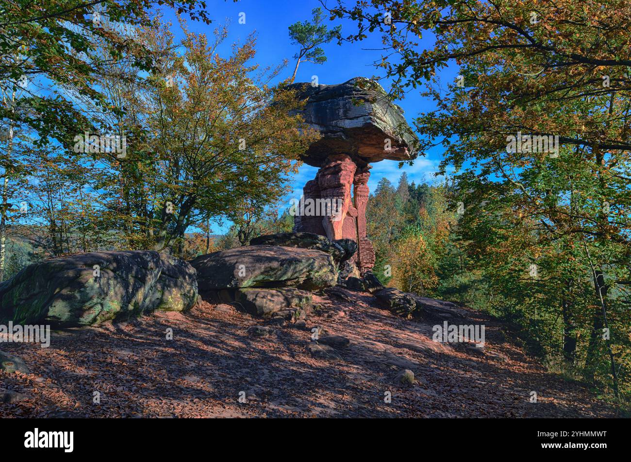 Devil's Table (Teufeltisch), a 14 meter tall rock formation at ...