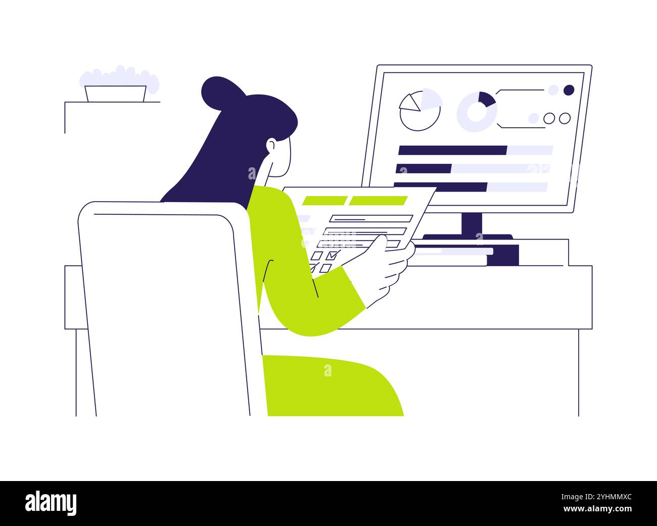 Survey Data Visualization Abstract Concept Vector Illustration Stock Vector Image And Art Alamy