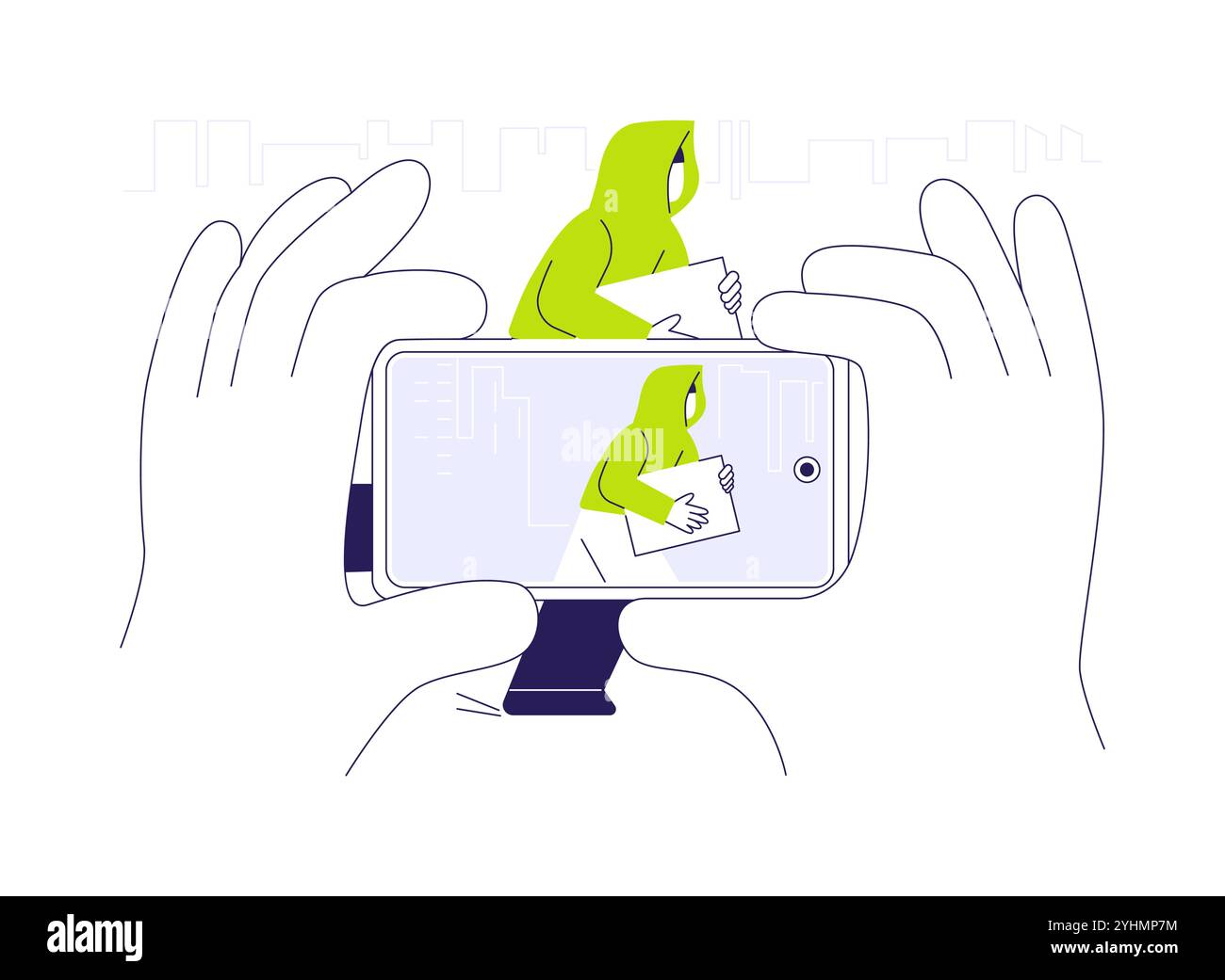 Broadcasting evidence abstract concept vector illustration Stock Vector ...