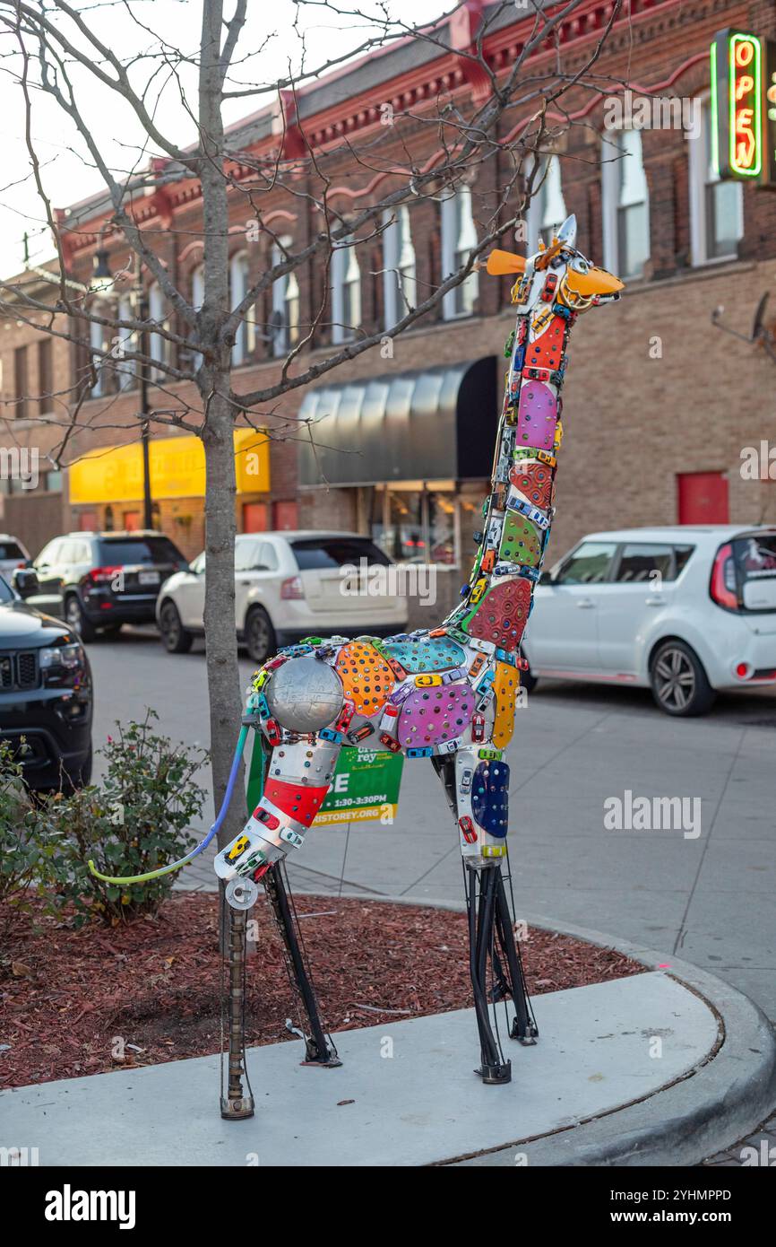 Detroit, Michigan - Alebrijes, or Mexican sculptures of mythical ...