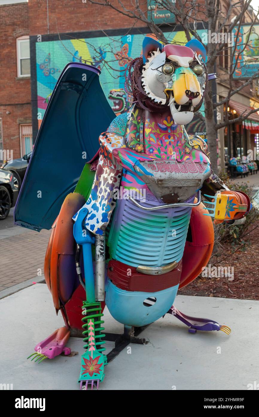 Detroit, Michigan - Alebrijes, or Mexican sculptures of mythical ...
