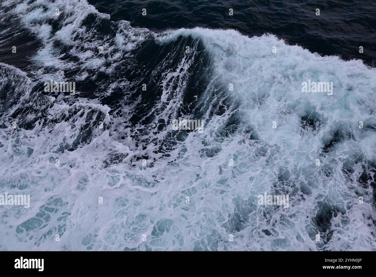 Turbulent water created by a ship at sea Stock Photo - Alamy