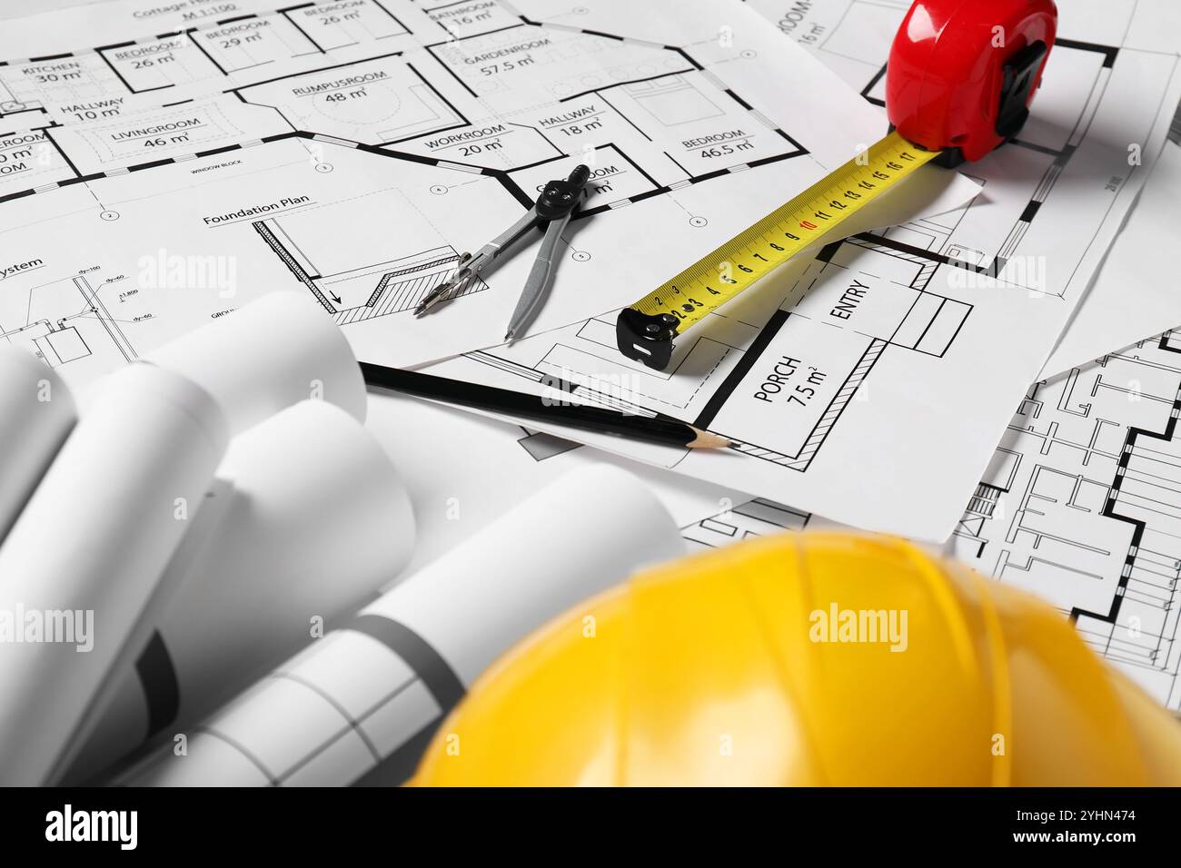 Different engineering drawings tools hi-res stock photography and ...