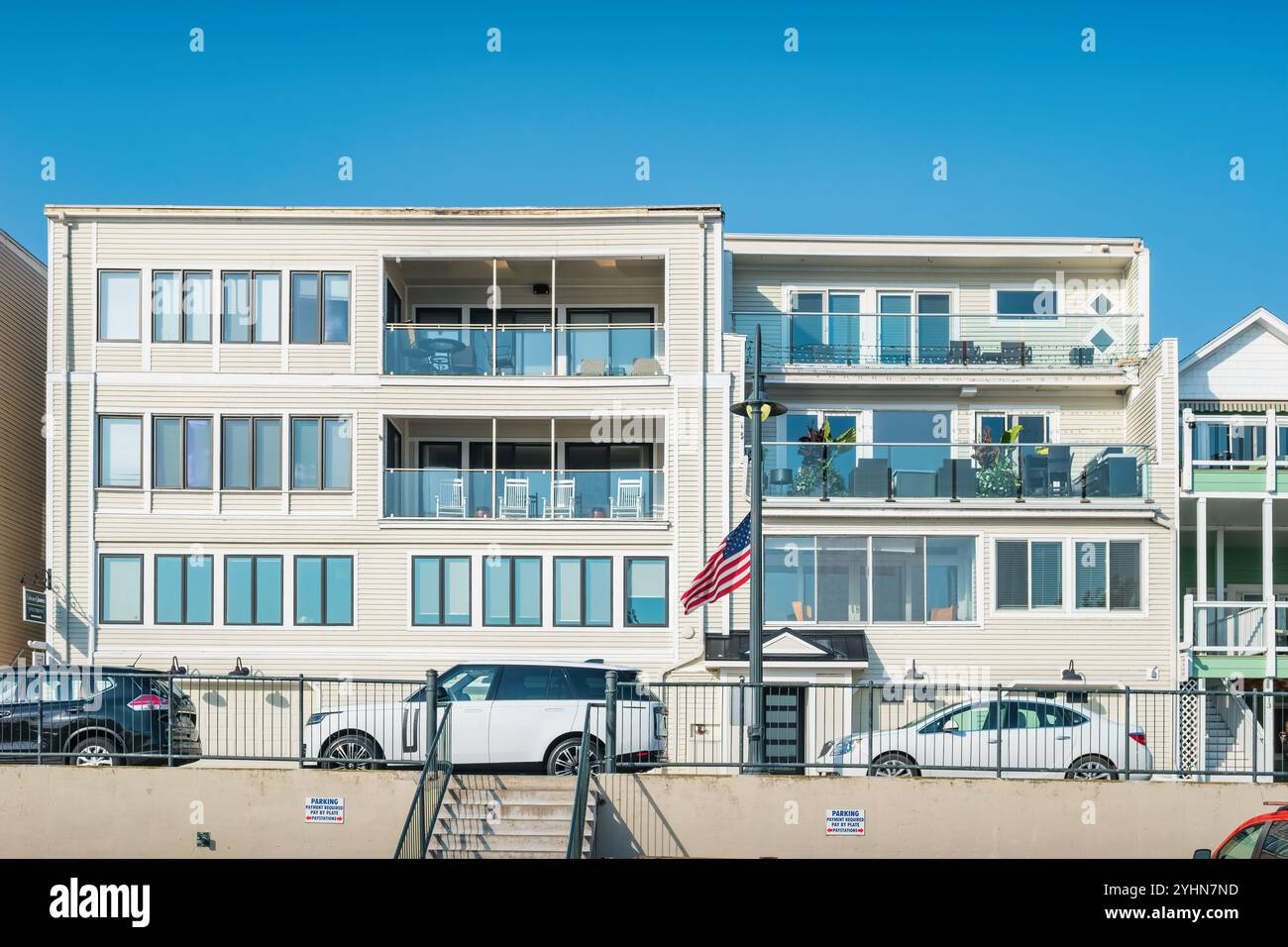 Condos in downtown Charlevoix, Michigan, USA Stock Photo - Alamy