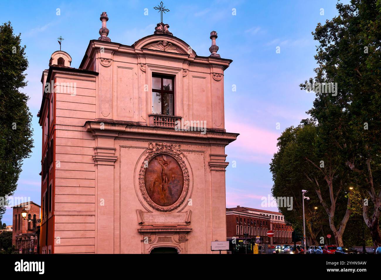 The Baroque facade of Chiesa di San Gregorio della Divina Pietà at ...