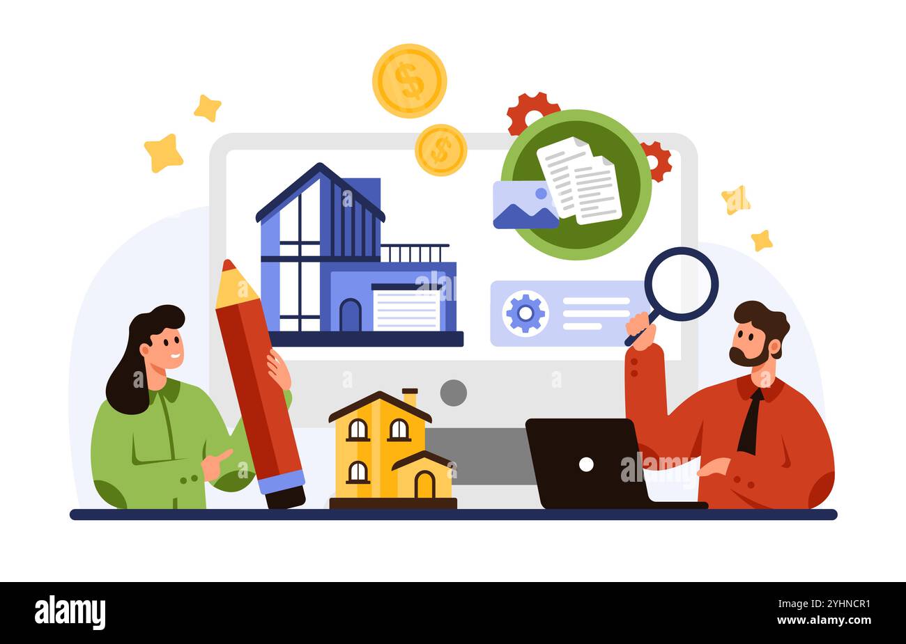 Residential modern house design by team of designers, project ...