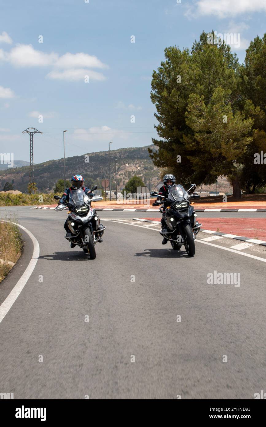 Riding a motorcycle on a highway Stock Photo - Alamy