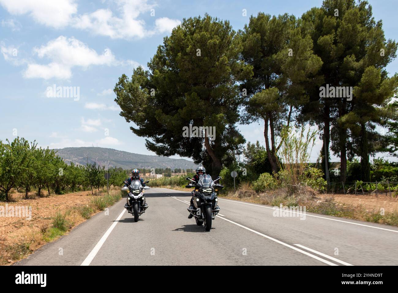 Riding a motorcycle on a highway Stock Photo - Alamy