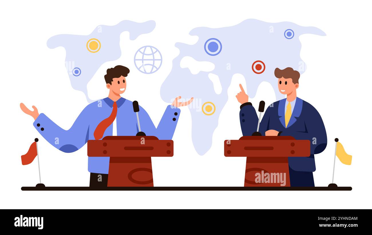 Tribune pointing Stock Vector Images - Alamy