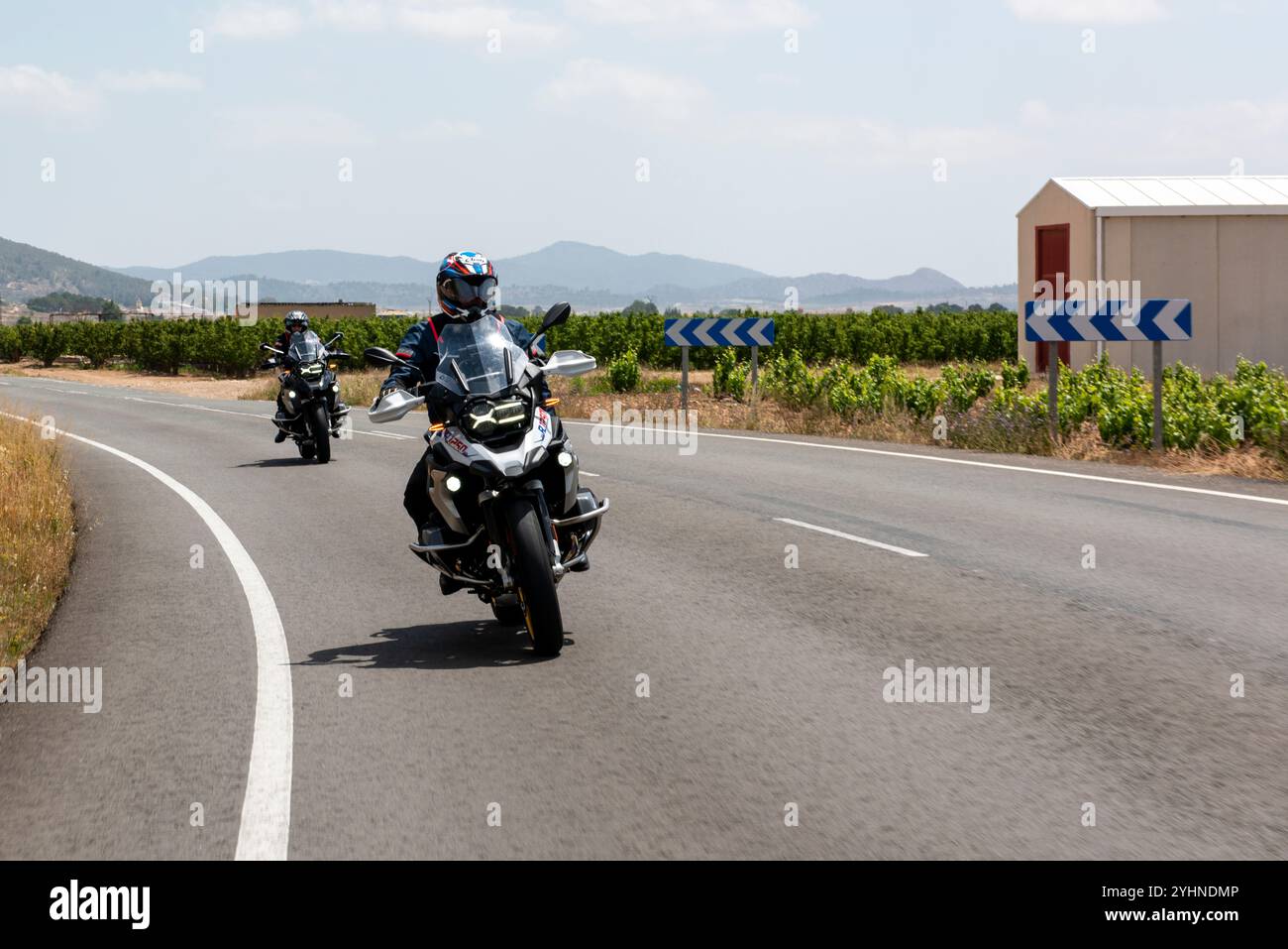 Riding a motorcycle on a highway Stock Photo - Alamy