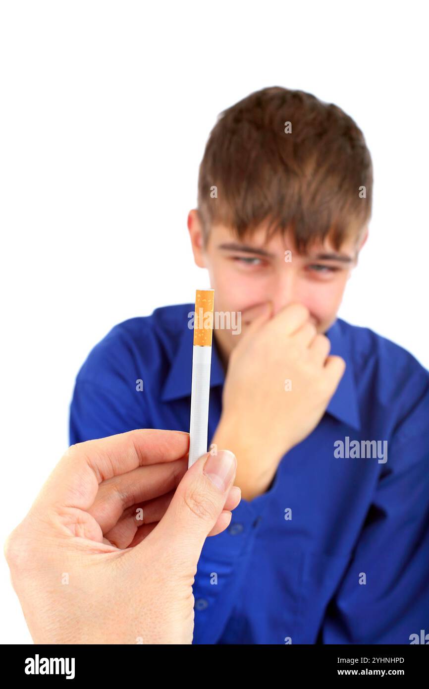 Teenager refuses cigarette hi-res stock photography and images - Alamy