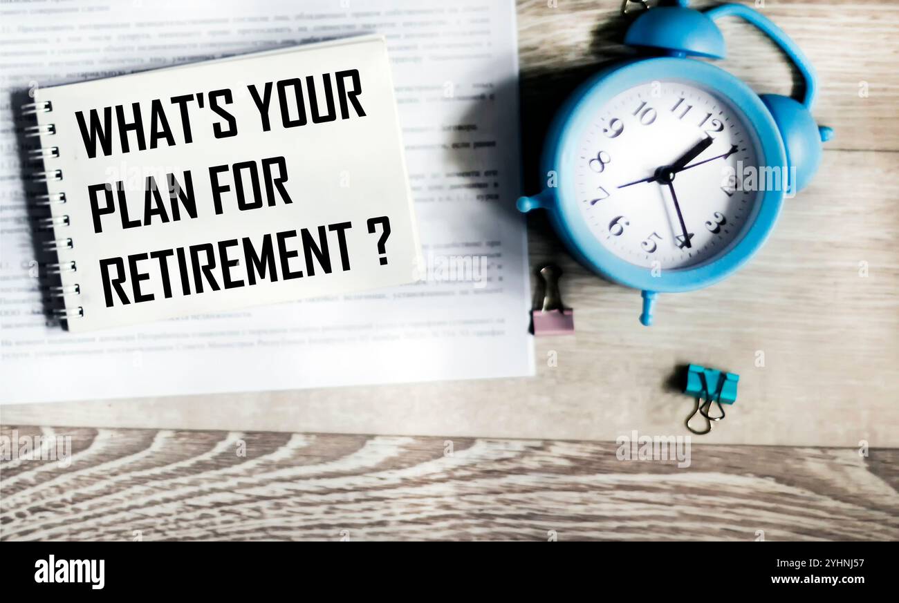 Retirement text written symbol hi-res stock photography and images - Alamy