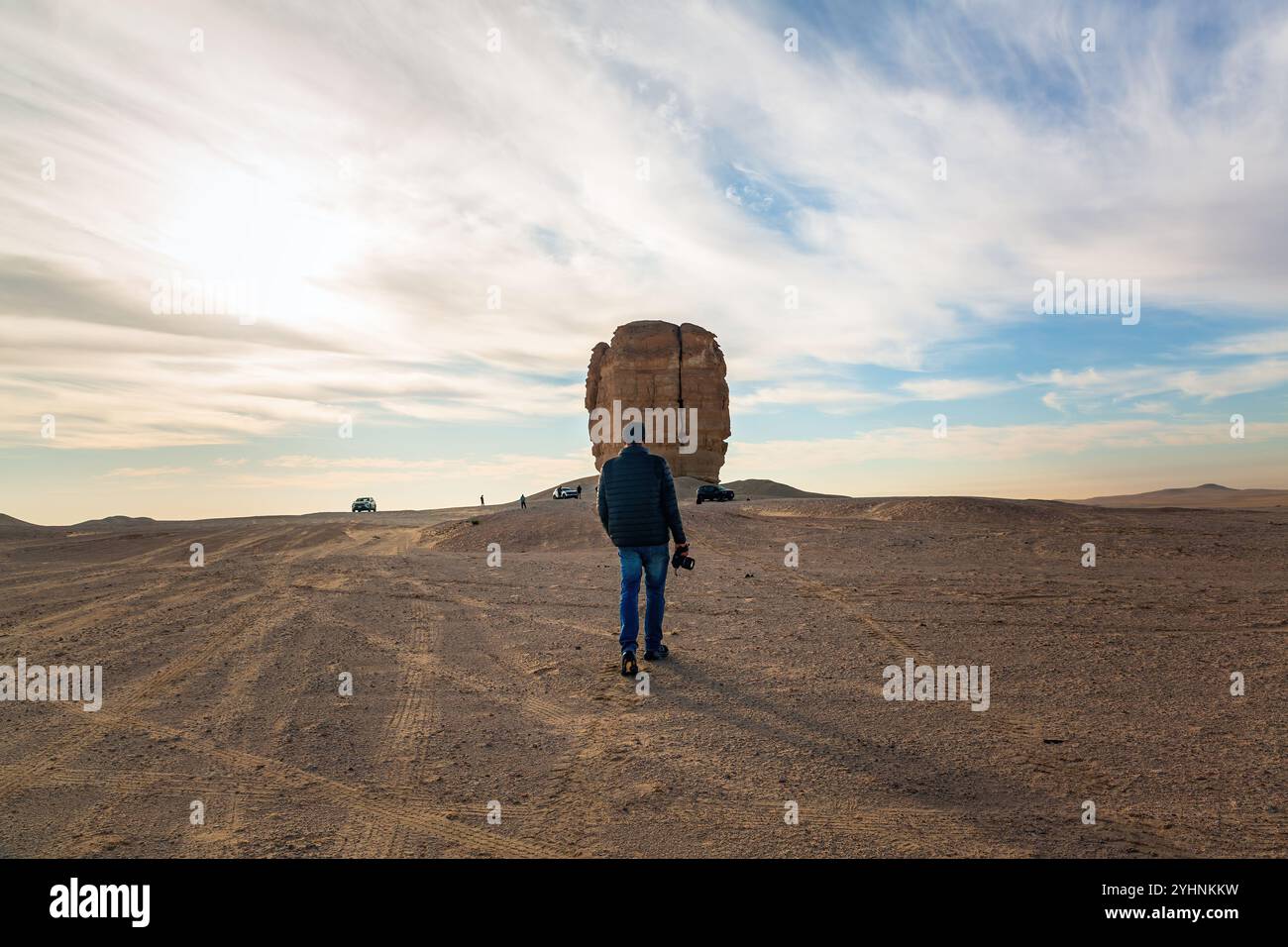 An amazing rock formation in the Arabian desert is called the Devil's Thumb, or the Judah Thumb ...