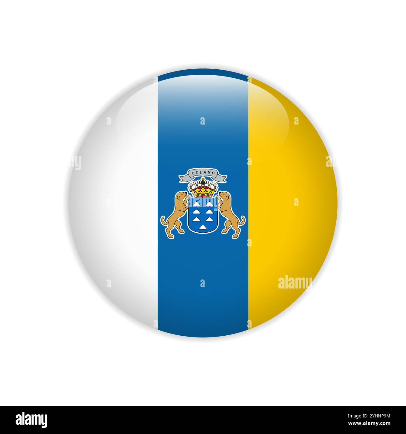 Official flag canary islands Stock Vector Images - Alamy