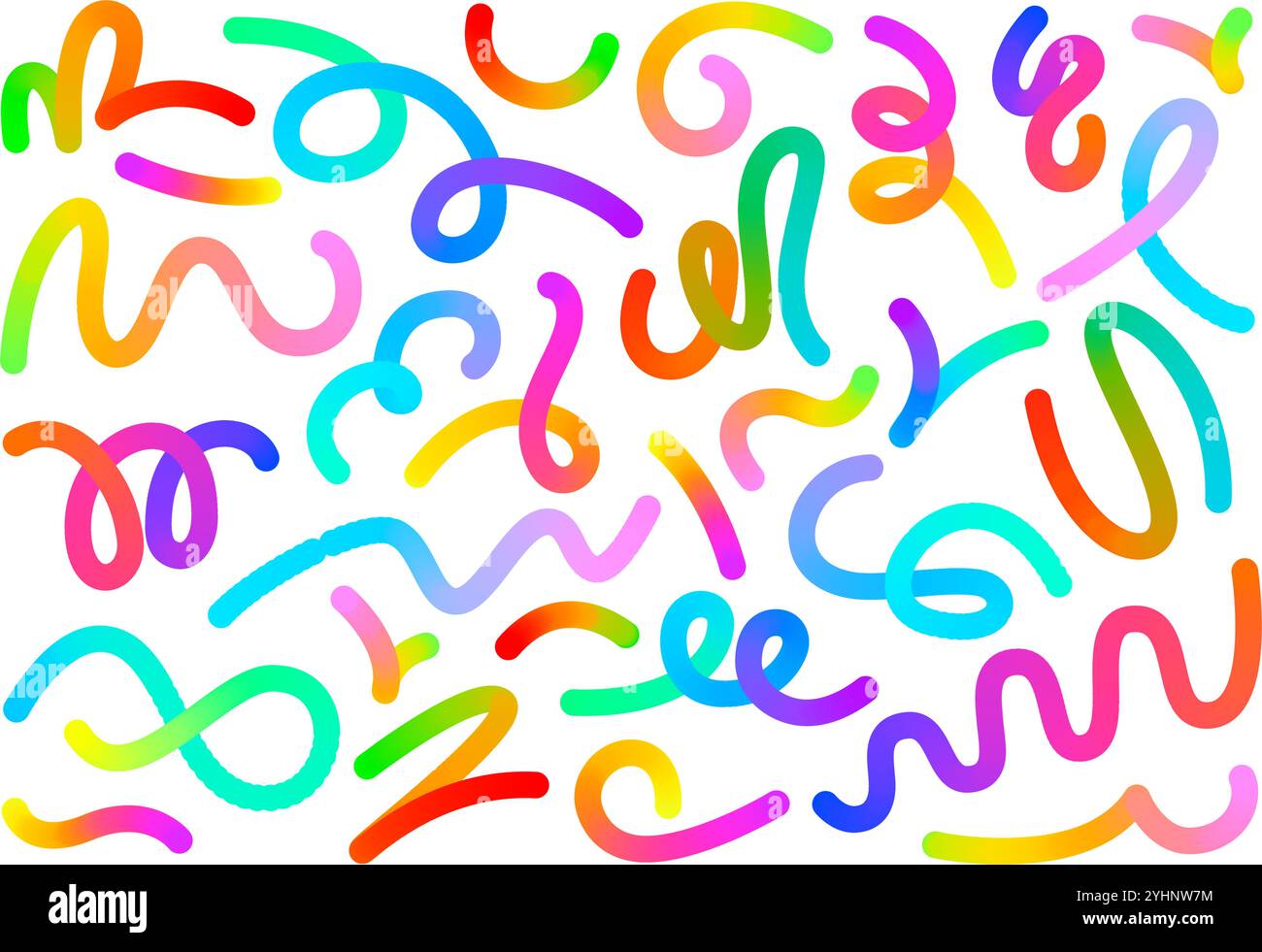 Line forms wavy shape Stock Vector Images - Alamy