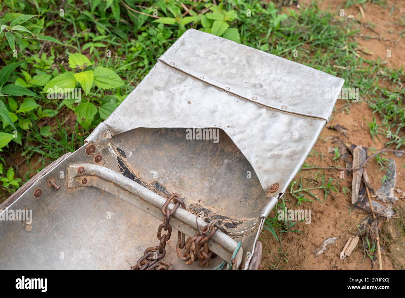 Xepon, Laos - June 18, 2023: boats made of parts of American aircraft ...
