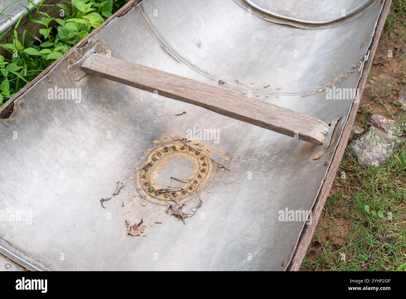 Xepon, Laos - June 18, 2023: boats made of parts of American aircraft ...