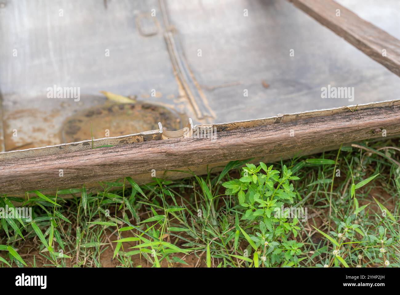Xepon, Laos - June 18, 2023: boats made of parts of American aircraft ...