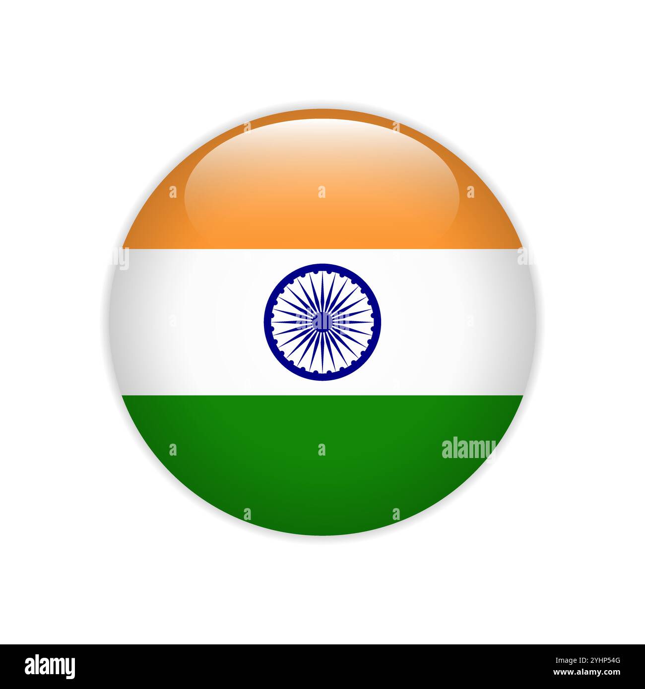 India flag on button Stock Vector Image & Art - Alamy