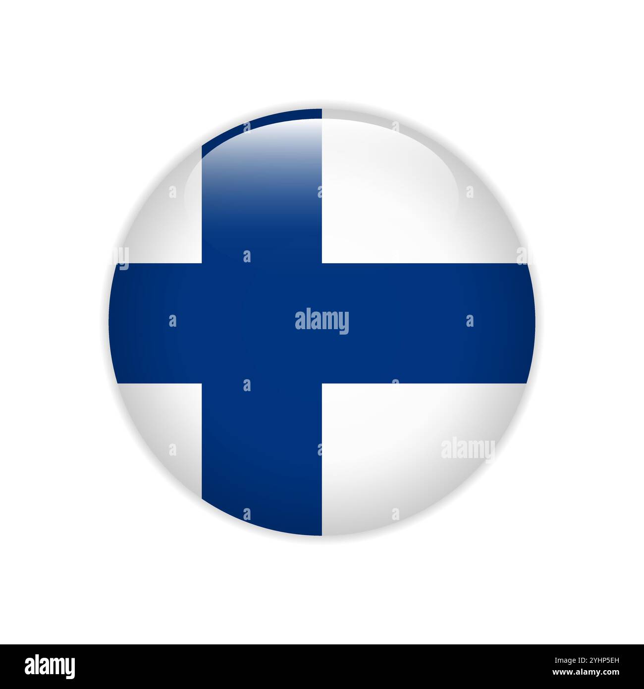 Finland flag button 3d Cut Out Stock Images & Pictures - Alamy