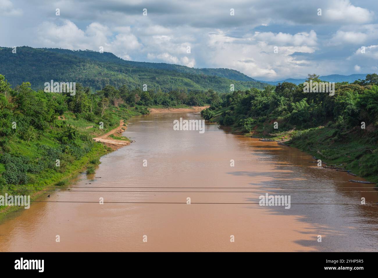 Xepon, Laos - June 17, 2023: boats made of parts of American aircraft ...