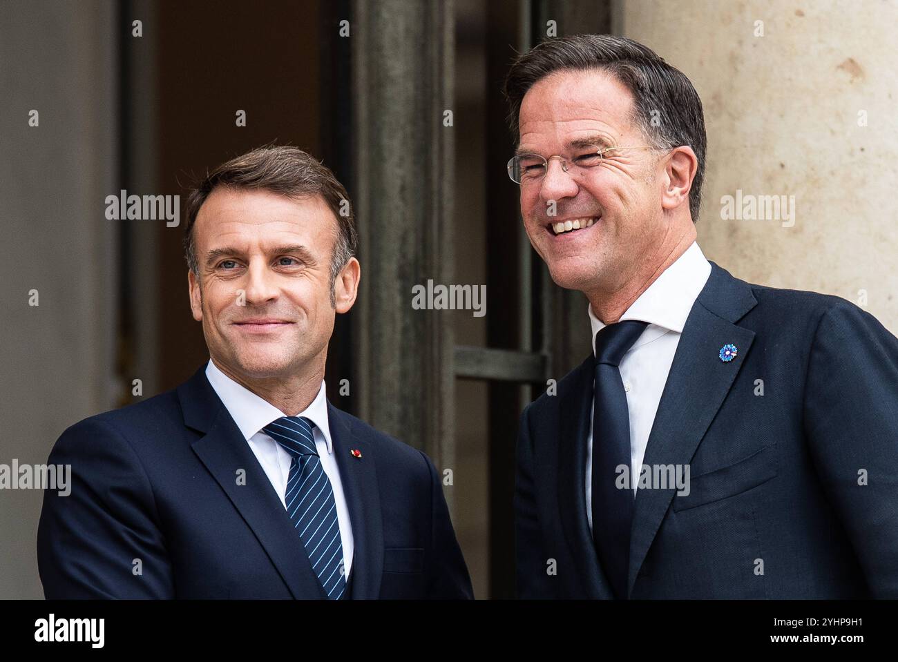 FRANCE- POLITICS-TOP LEVEL SUMMIT-NATO-RUTTE French President Emmanuel ...