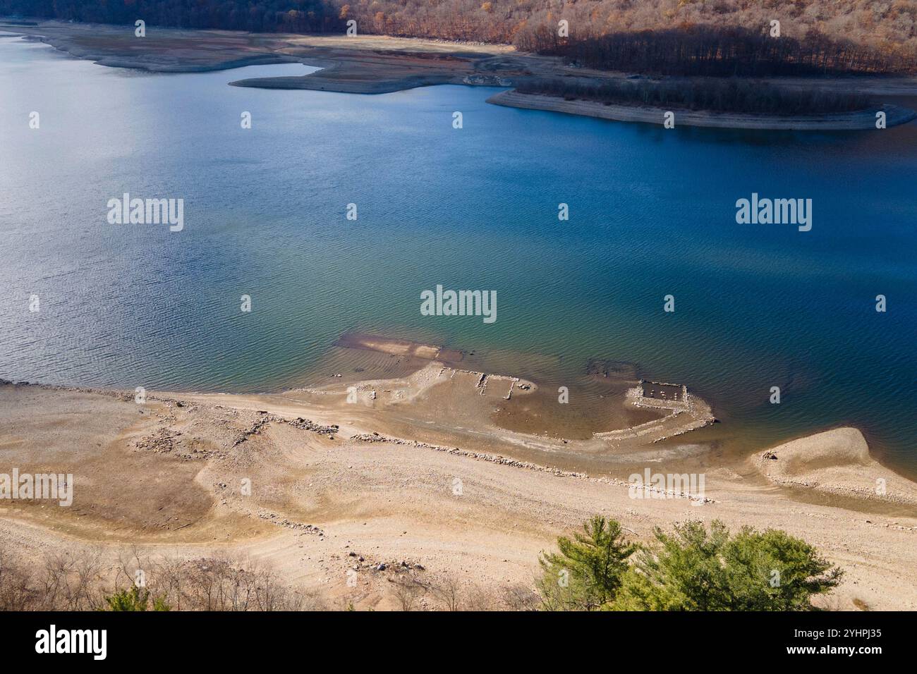 This Monday, Nov. 11, 2024 image shows the Wanaque Reservoir is in ...