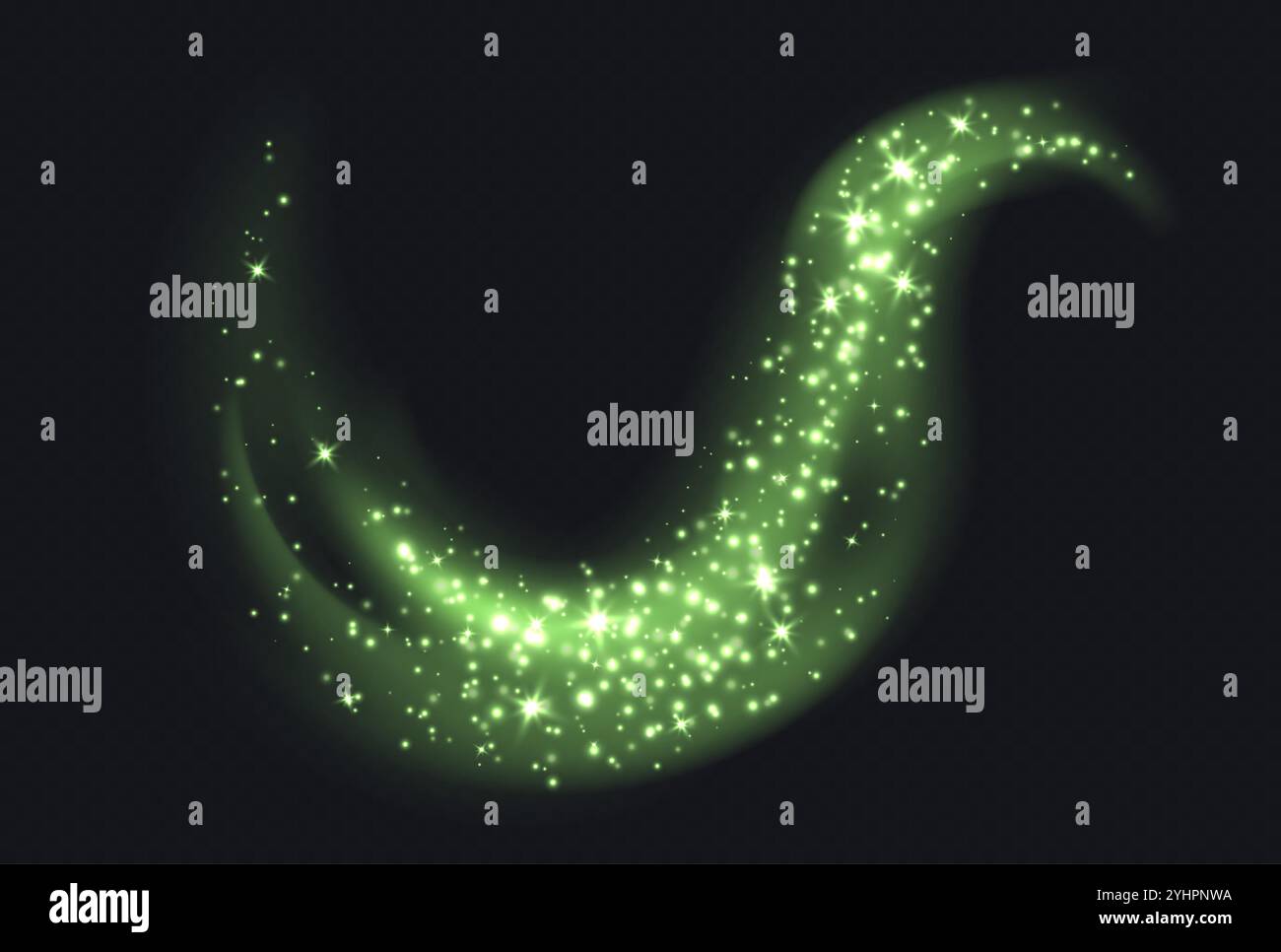 Green magic cloud sparkles hi-res stock photography and images - Alamy