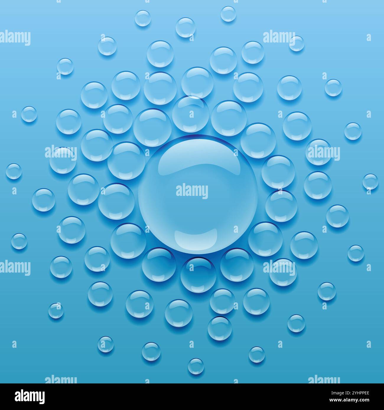 Shiny clear droplets on Stock Vector Images - Alamy
