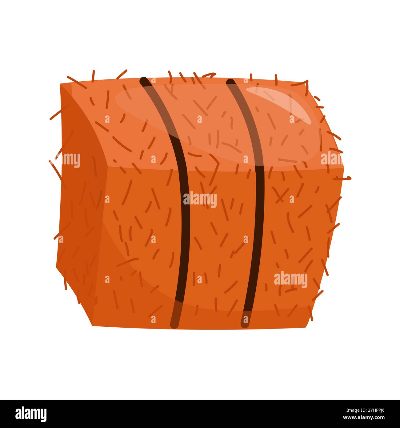 hay bale flat vector illustration clipart Stock Vector Image & Art - Alamy