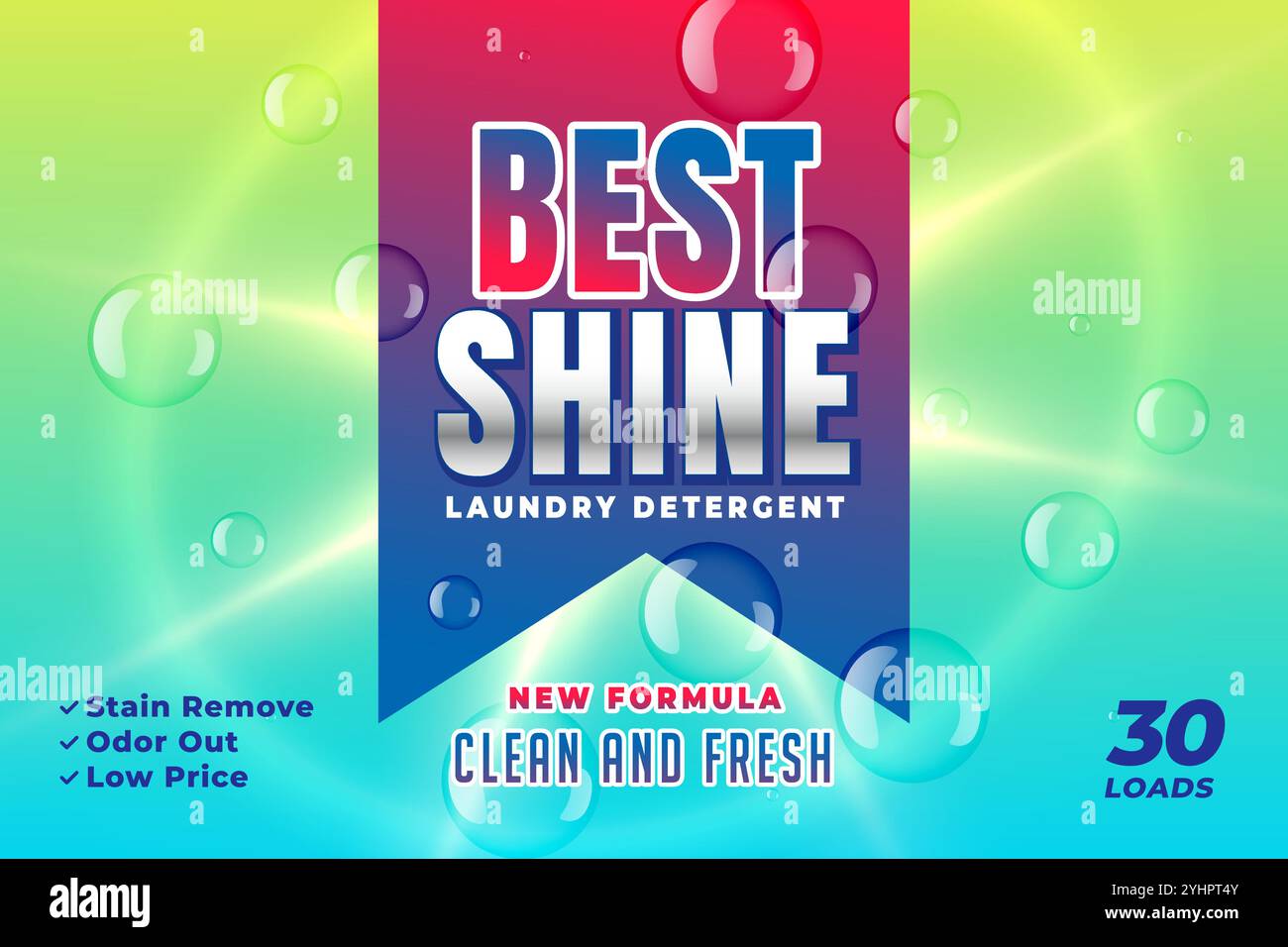 best shine detergent packaging concept design Stock Vector Image & Art ...