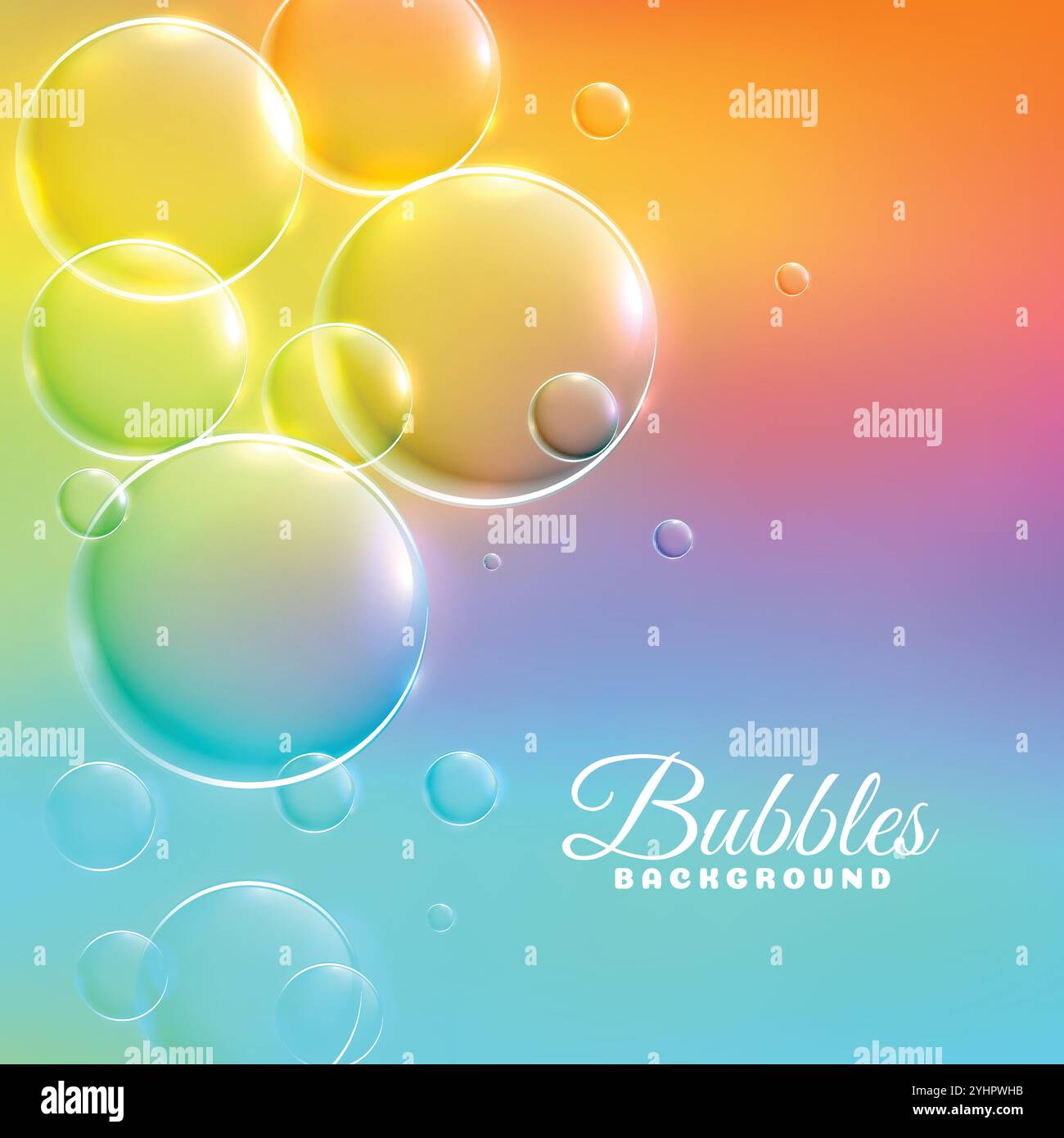 colorful background with shiny bubbles Stock Vector Image & Art - Alamy