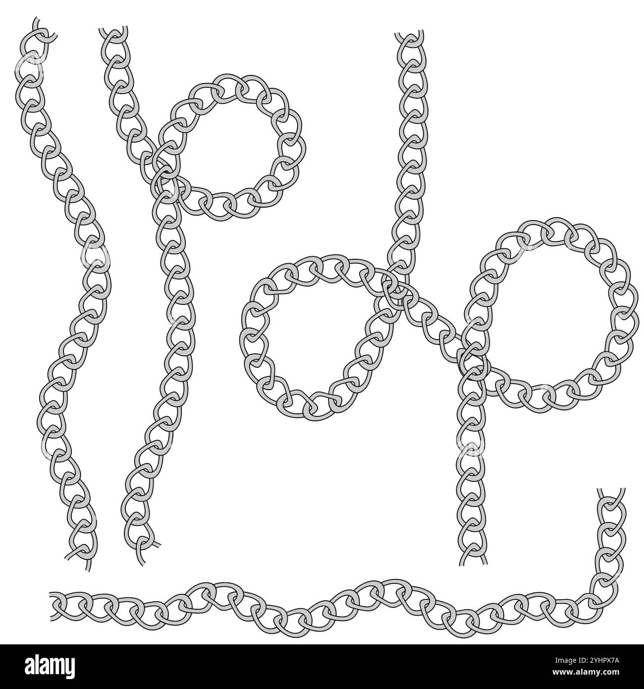 Vector chain pattern. Fabric chain background Stock Vector Image & Art ...