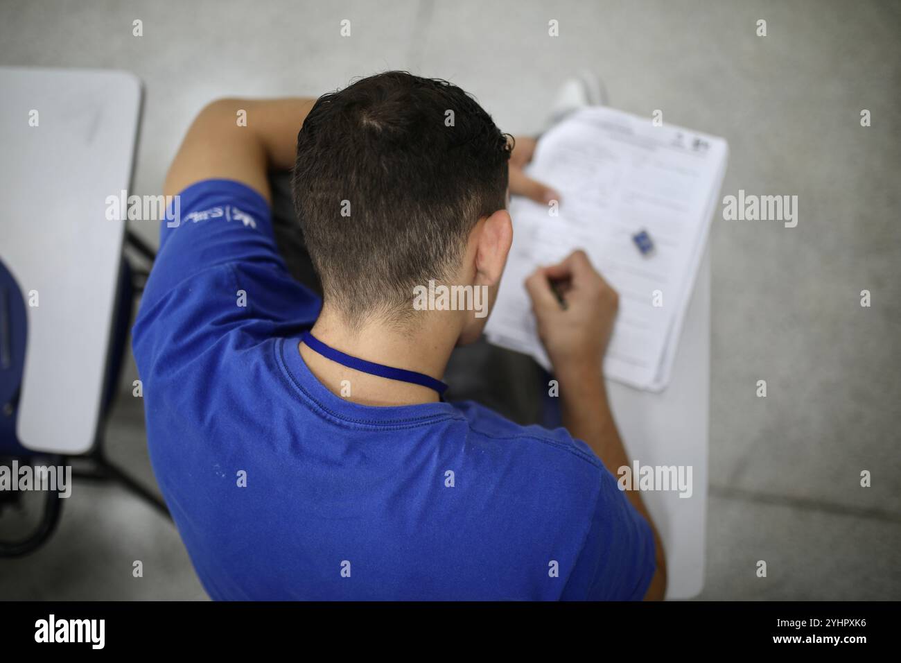 Frutal, Brazil. 18th Jan, 2024. A young inmate attends a vocational ...