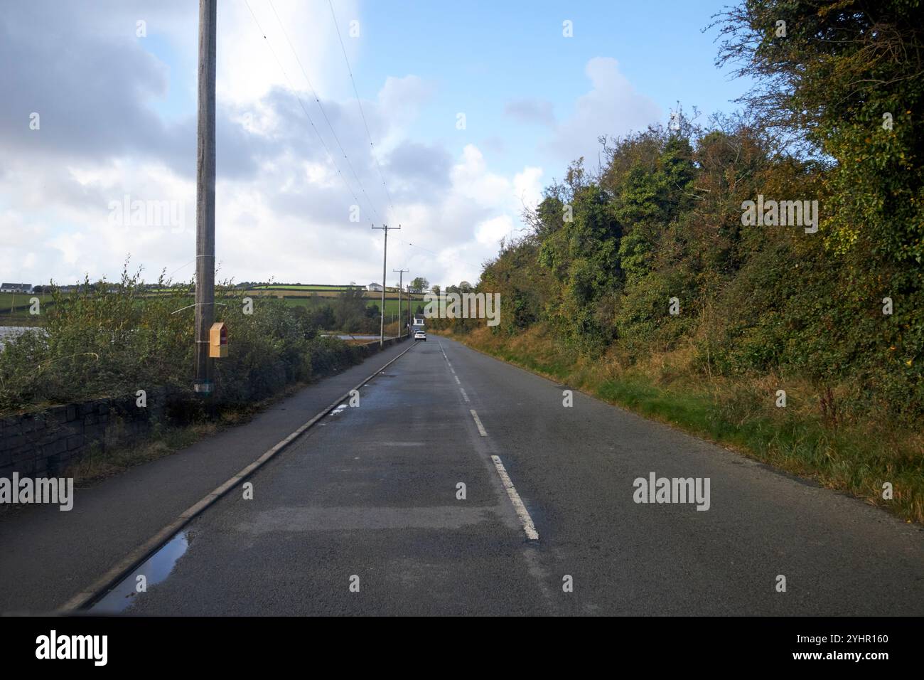 inch road causeway to inch island, county donegal, republic of ireland ...