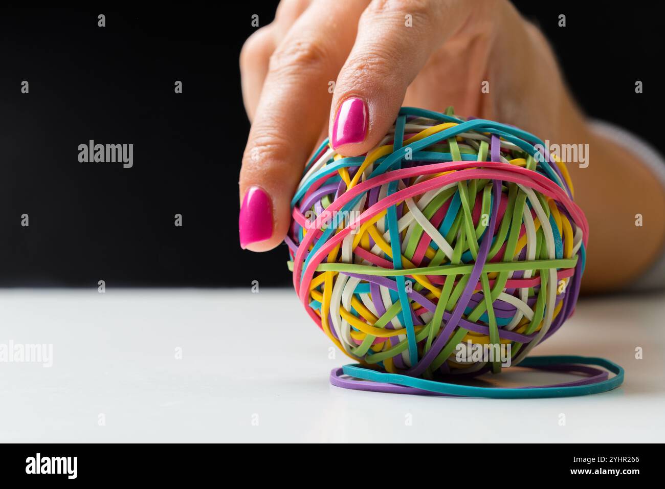 Rubber band ball art hi-res stock photography and images - Alamy