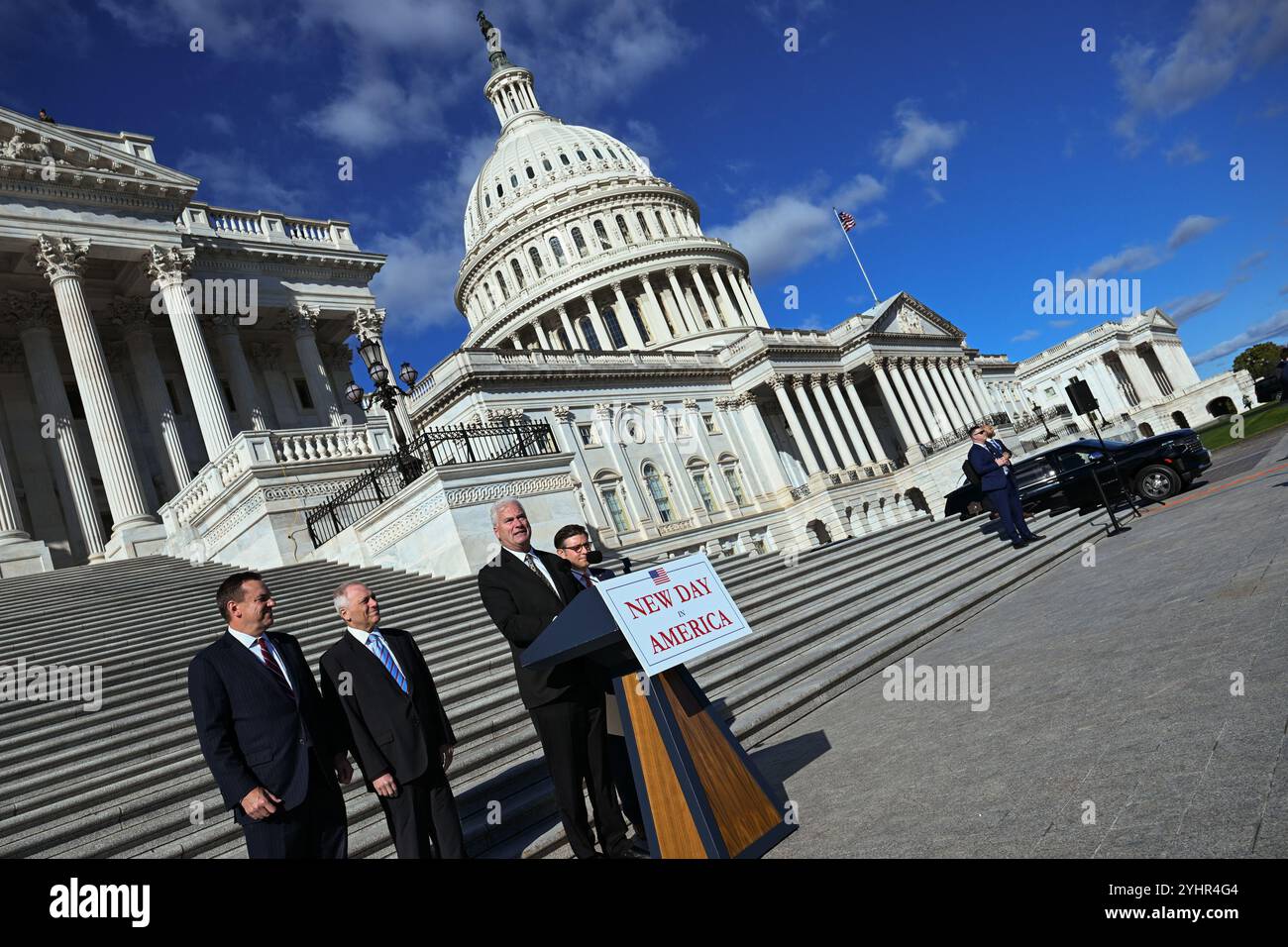 United States Representative Tom Emmer (Republican of Minnesota) speaks ...