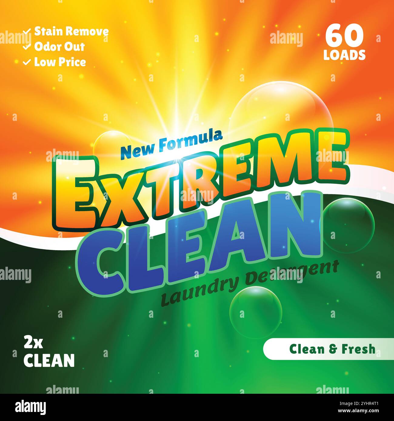 packaging design template for laundry detergent Stock Vector Image ...