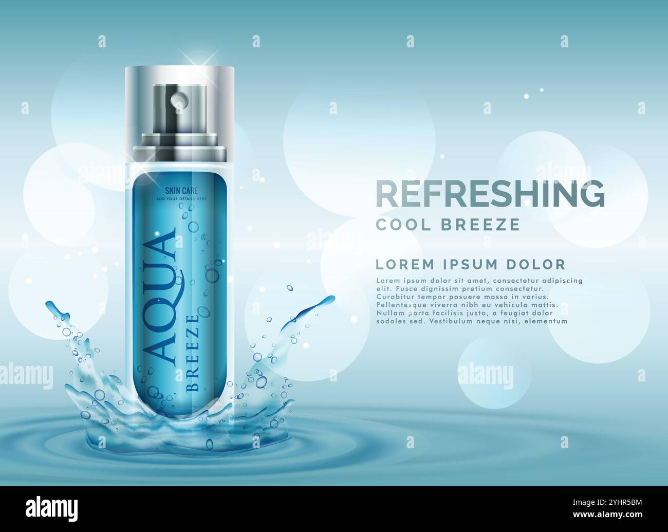 Hydrating water splash Stock Vector Images - Alamy