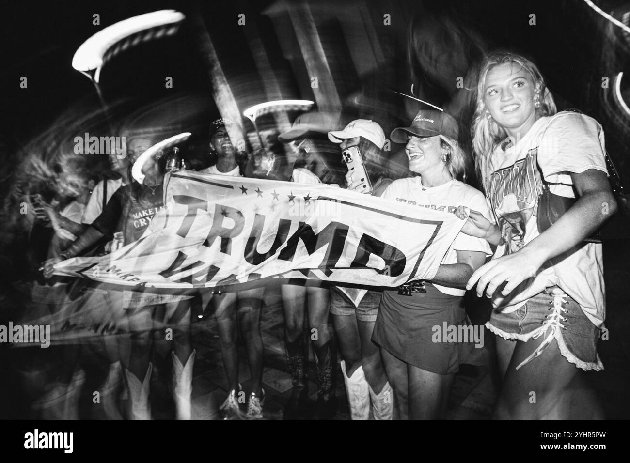 West Palm Beach, Florida, USA. 5th Nov, 2024. Trump supporters rally ...