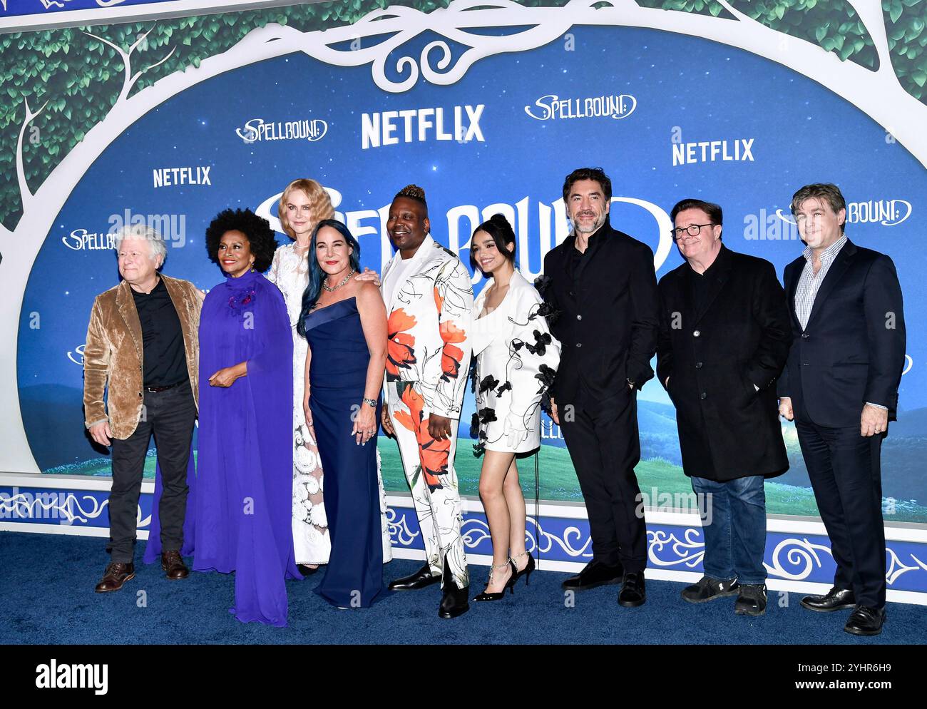 Alan Menken, left, Jenifer Lewis, Nicole Kidman, Vicky Jenson, Tituss ...