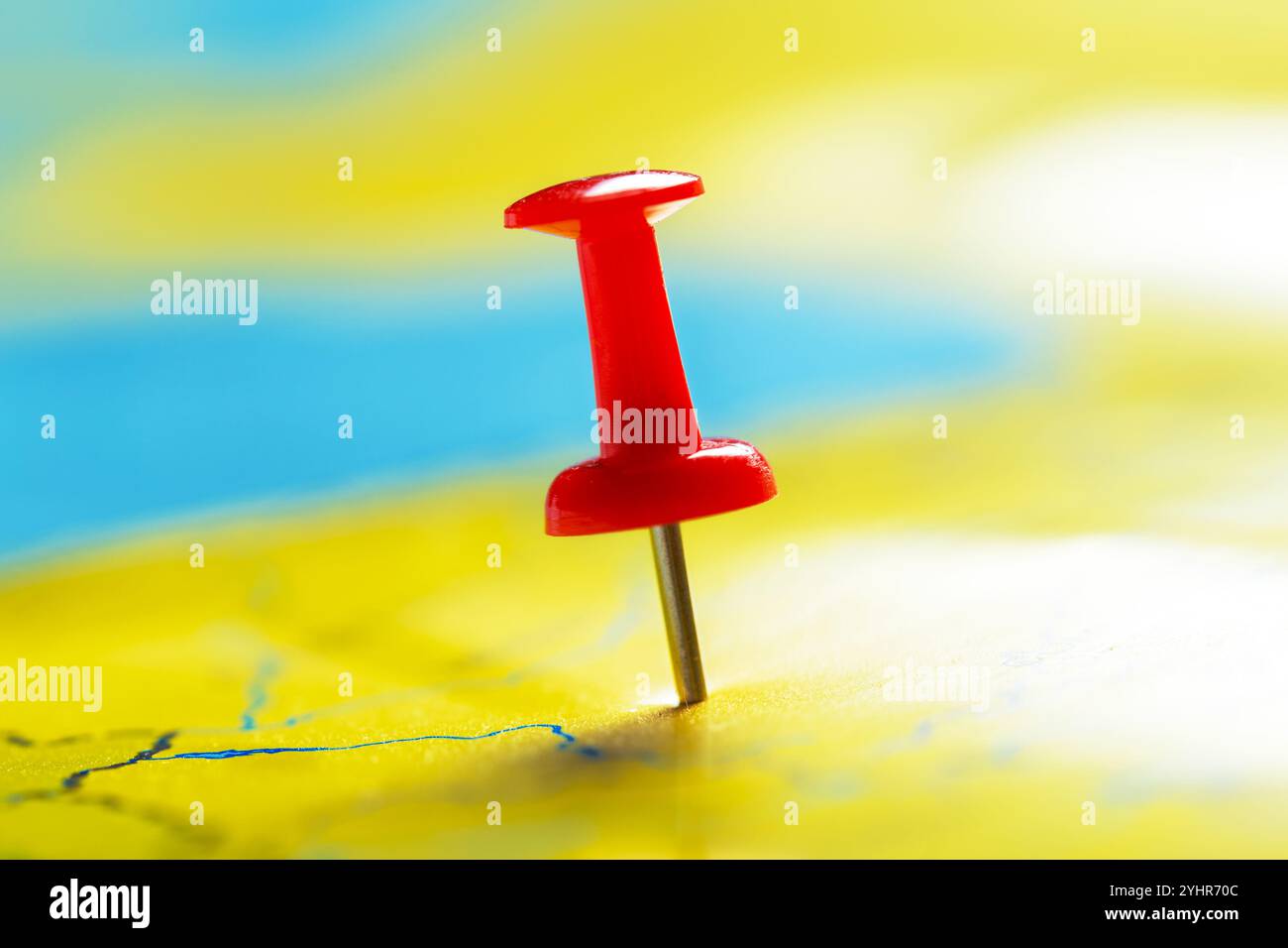Travel destination points on a map Stock Photo - Alamy