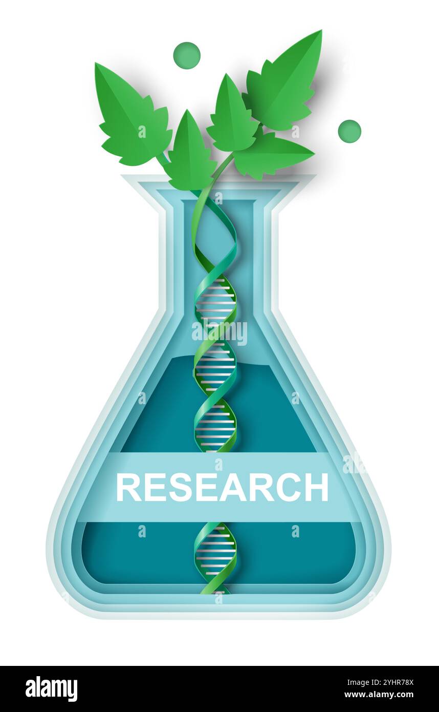 Eco science and biotechnology vector illustration Stock Vector Image ...