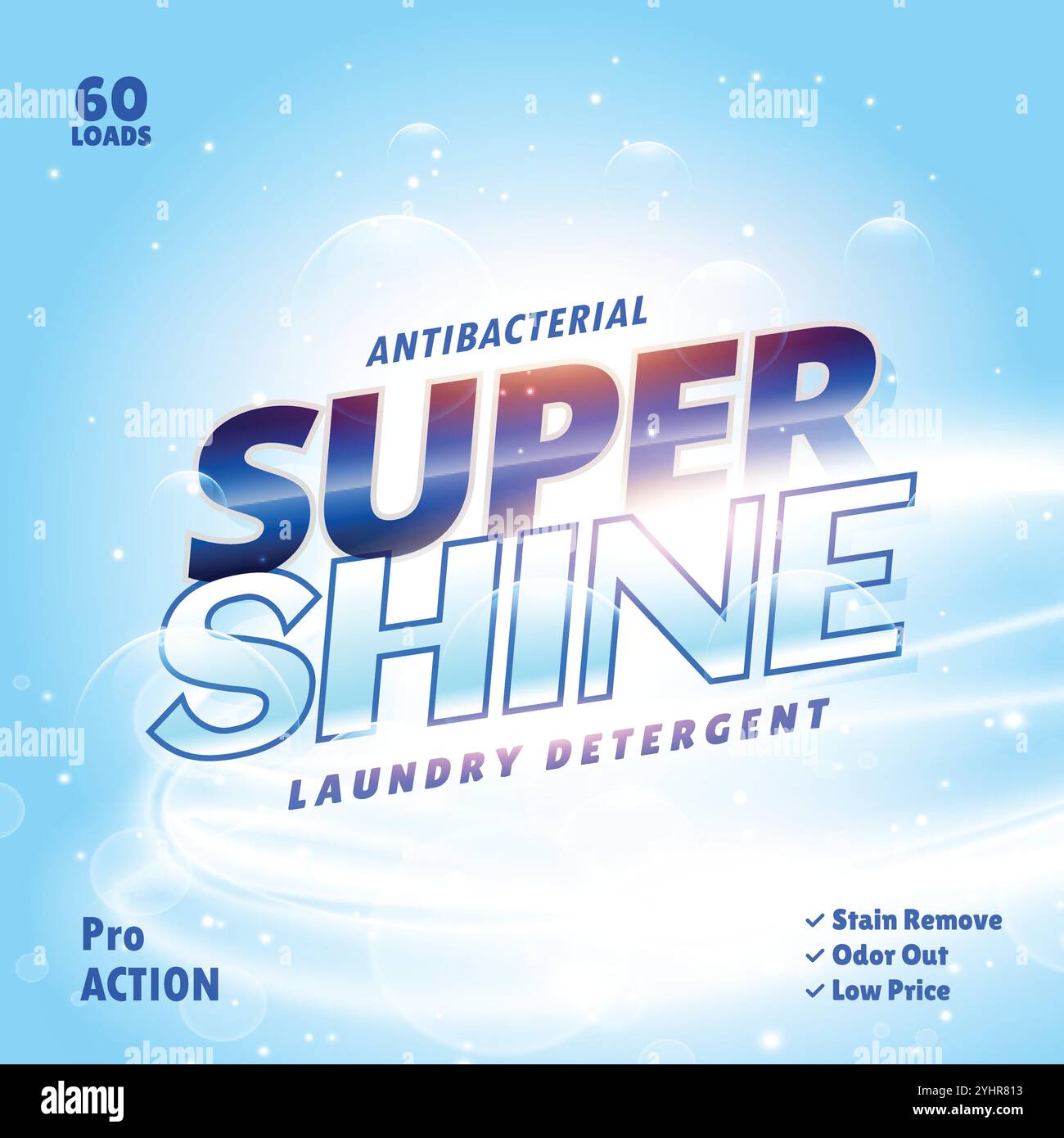 Laundry detergent product design packaging Stock Vector Images - Alamy